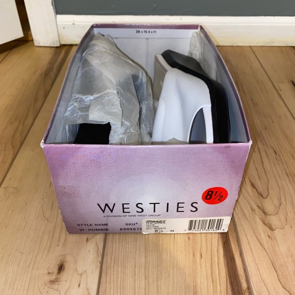 Nine West | Shoes | Westies By Nine West 85m White Leather Platform ...